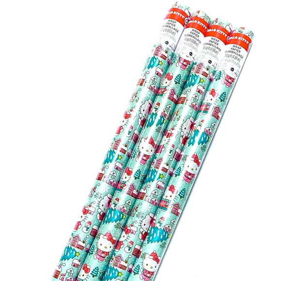 Hello Kitty | Party Supplies | Hello Kitty Wrapping Paper Bundle Of 4 ...